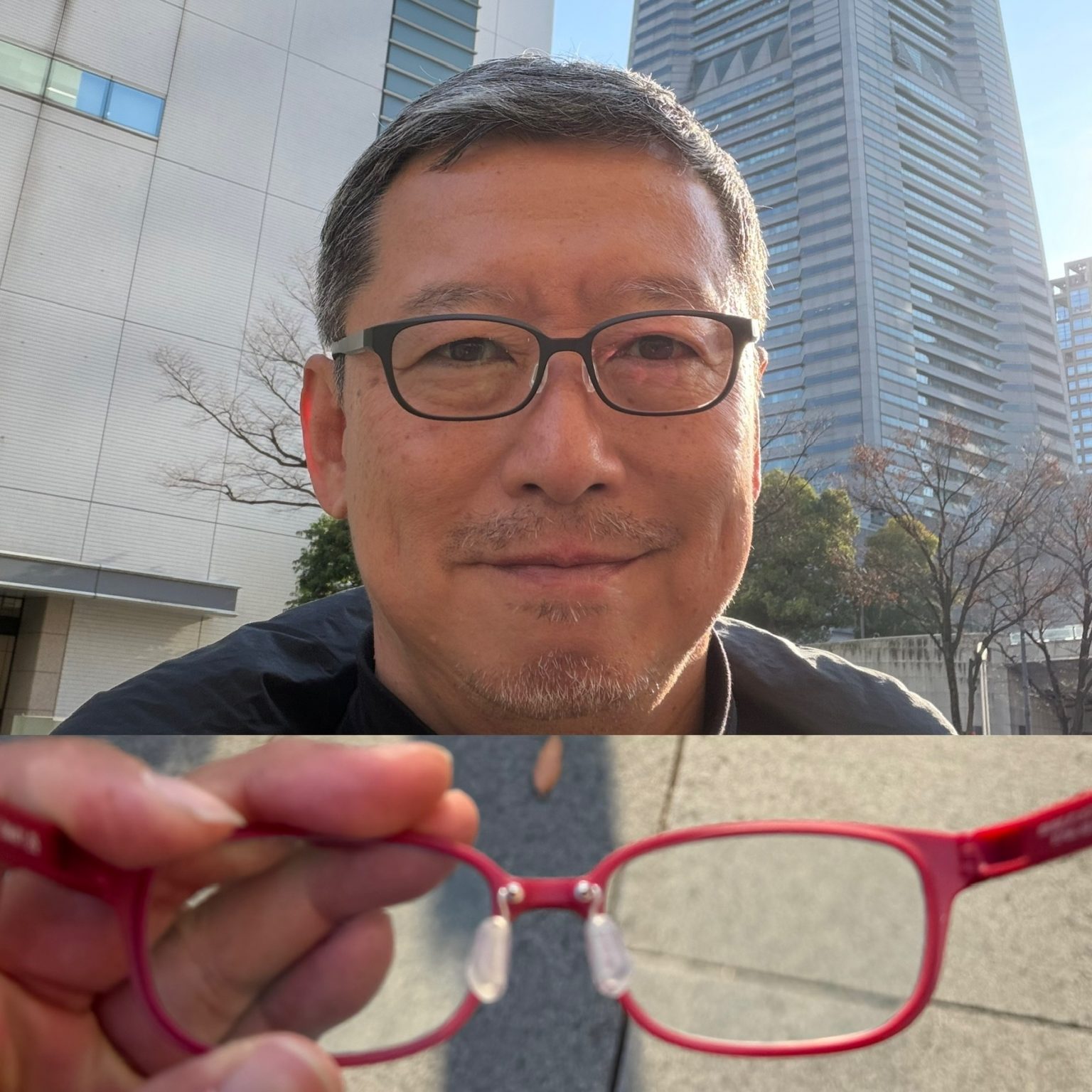 外は黒。中は赤。